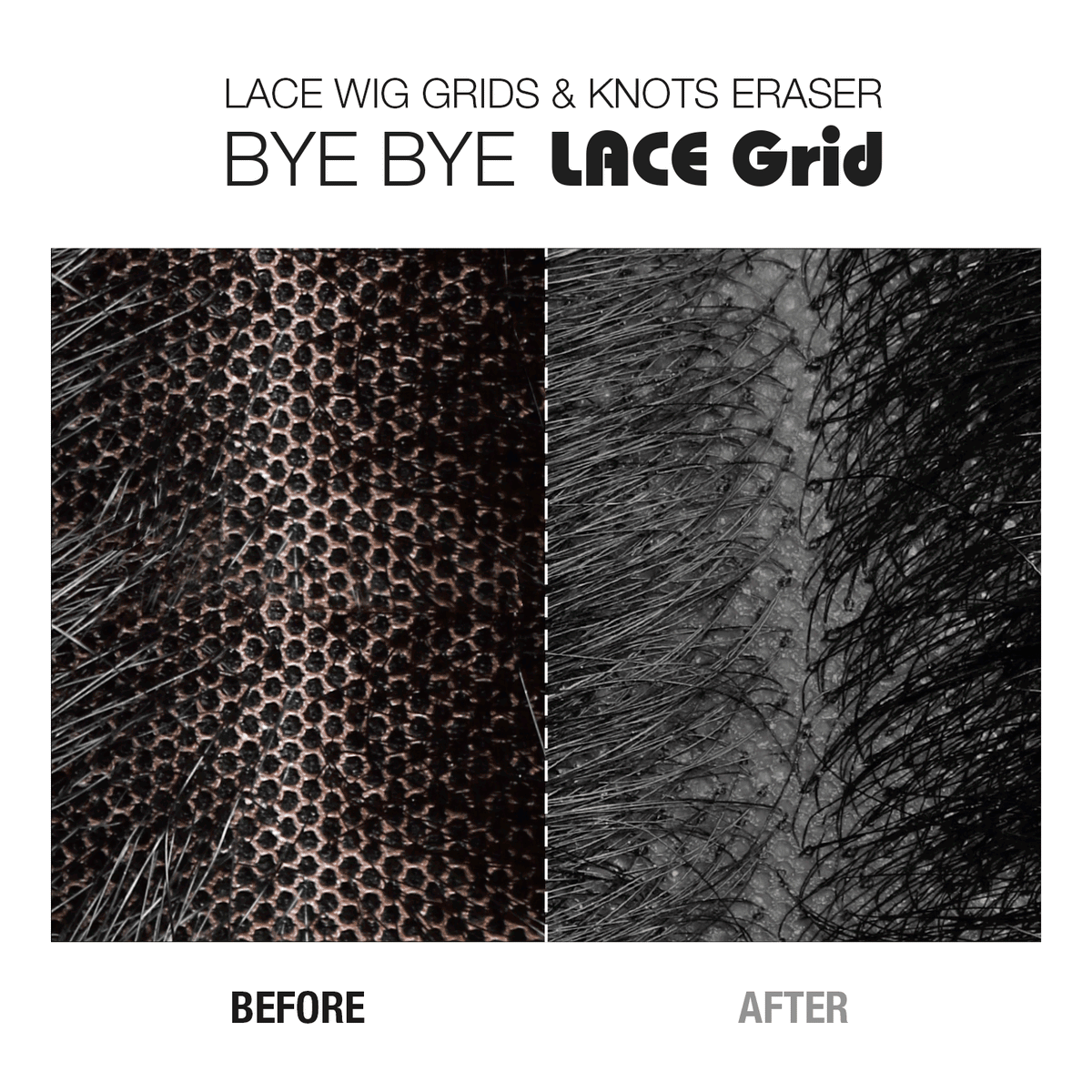 Lace Wig Grids and Knots Eraser Silicone Lace Melting Tape, Bye Bye La ...